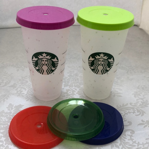 Starbucks | Dining | Starbucks Color Change Confetti Cups | Poshmark